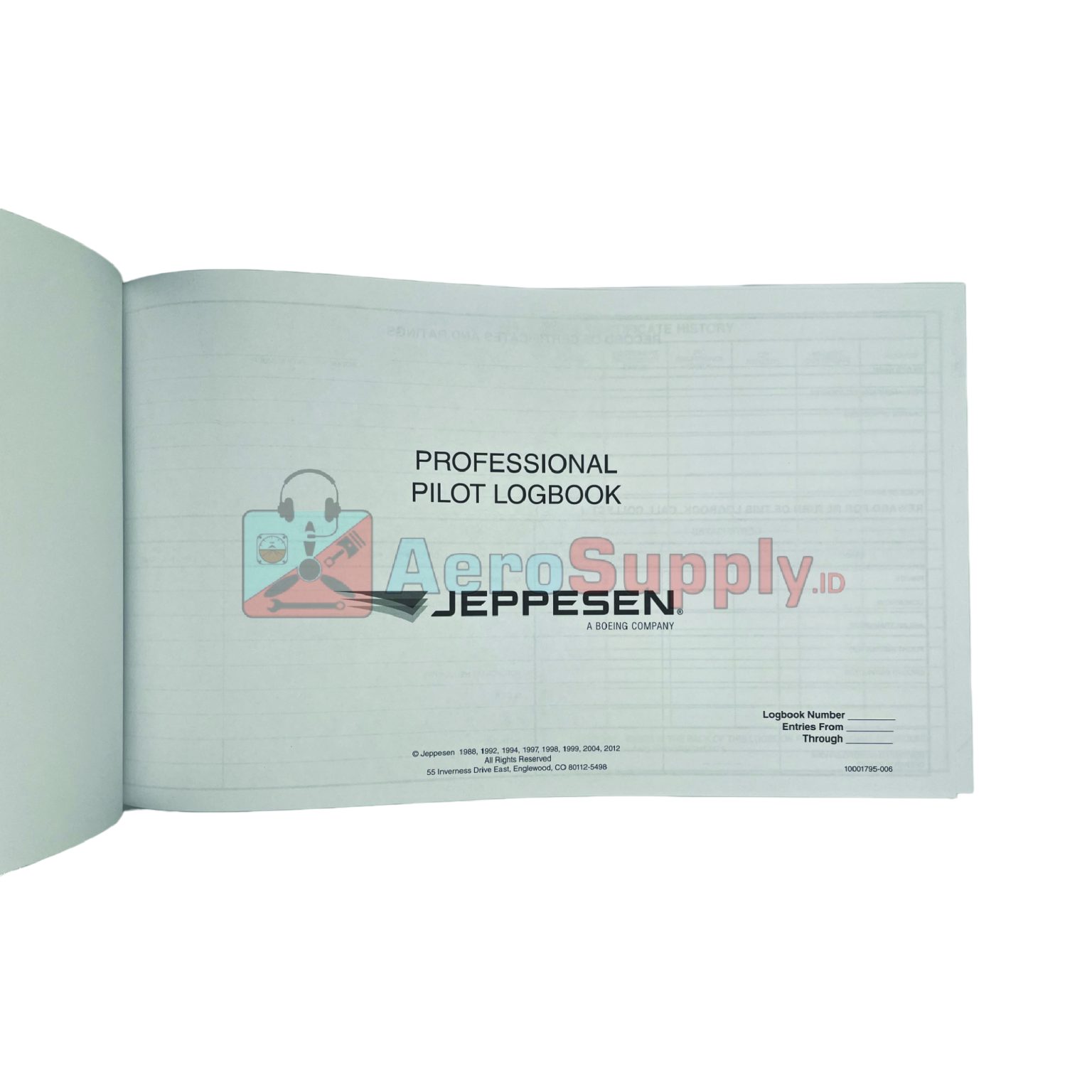 JEPPESEN PROFESSIONAL LOGBOOK - BROWN - Aerosupply