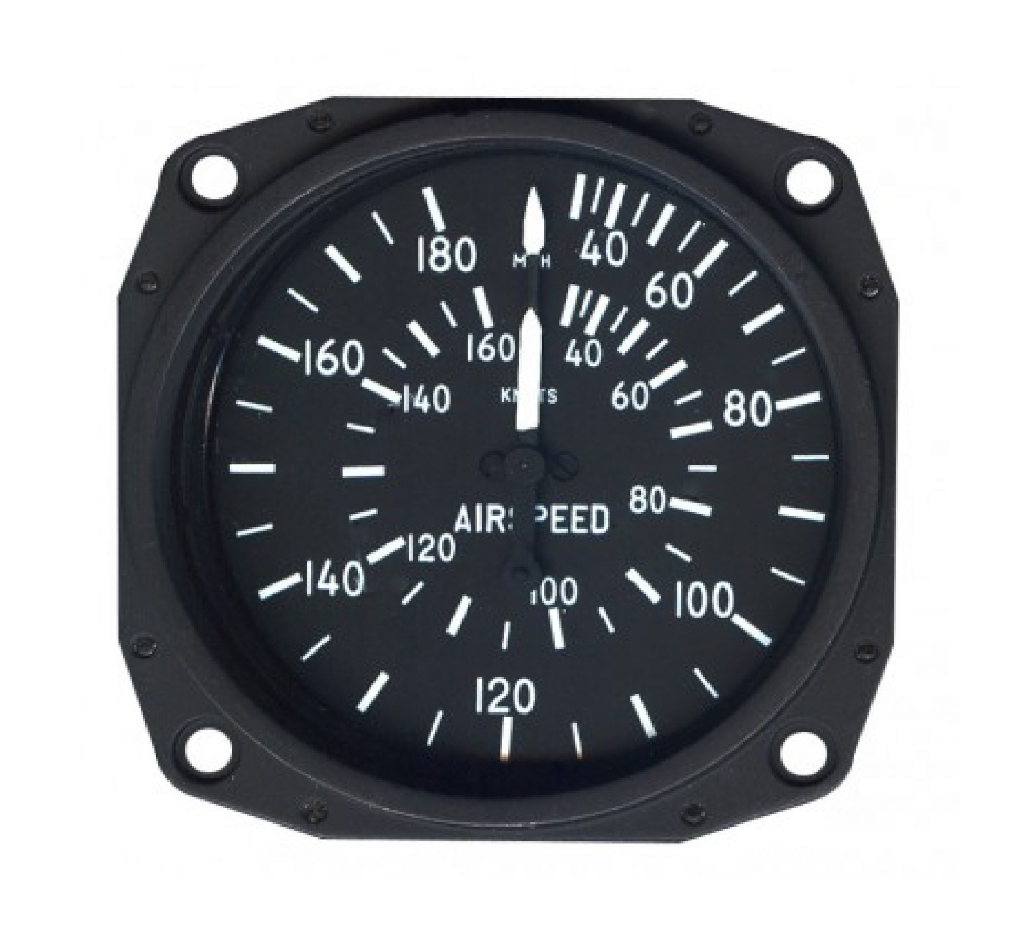 SKYSPORTS DUAL DIAL AIRSPEED INDICATOR 30-180 MPH / 30-160 KNOTS ...