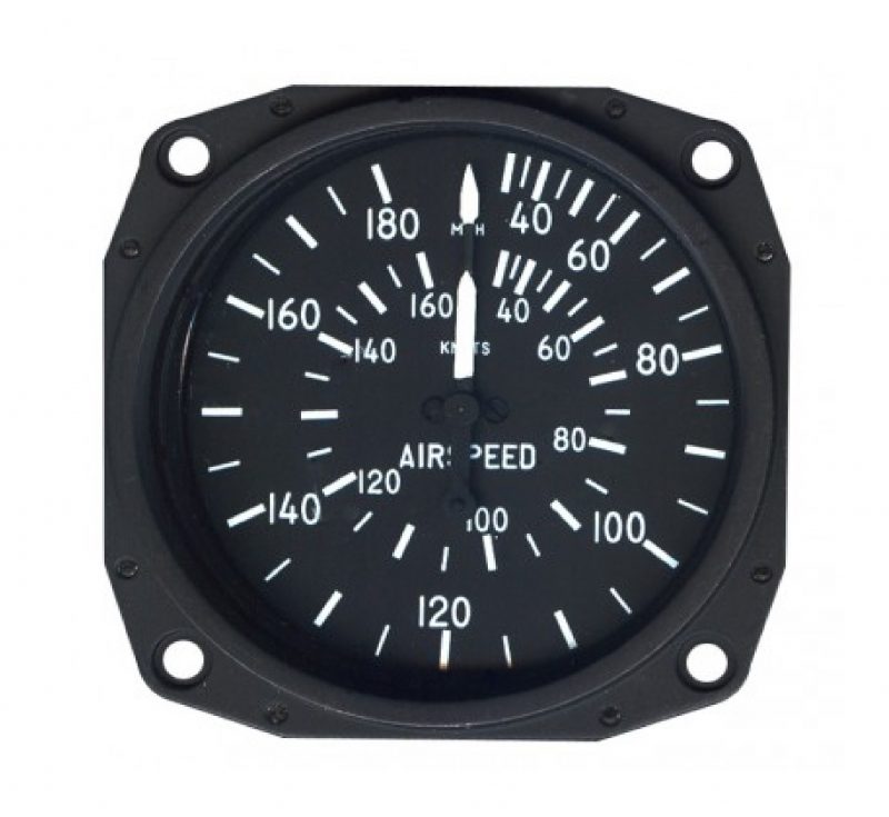 SKYSPORTS DUAL DIAL AIRSPEED INDICATOR 30-180 MPH / 30-160 KNOTS ...