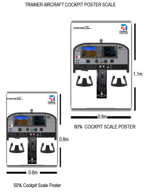 POSTER COCKPIT GROB 120TP - Aerosupply