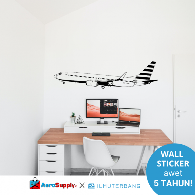 BOEING 737 WALL STICKER PREMIUM - Ilmuterbang - Aerosupply