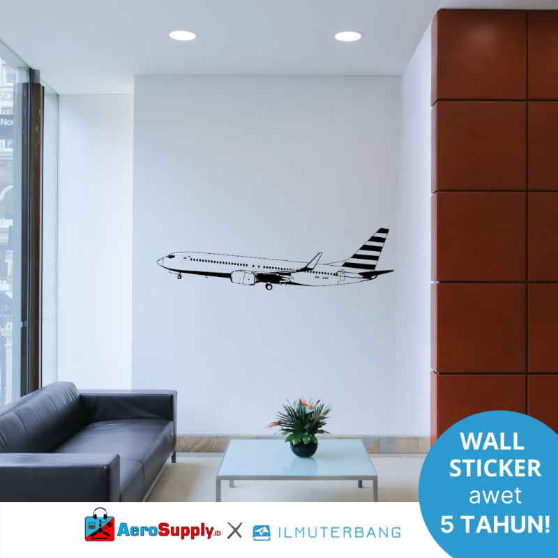 BOEING 737 WALL STICKER PREMIUM - Ilmuterbang - Aerosupply